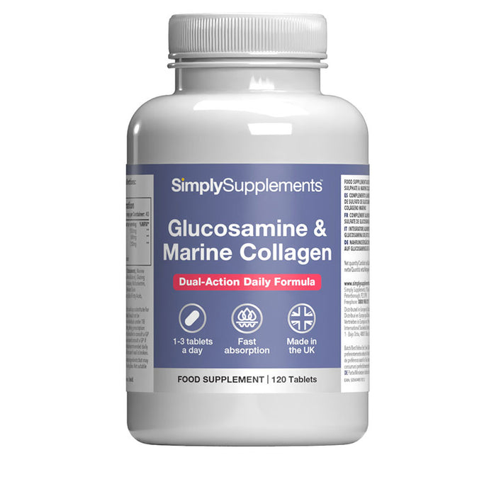 Glucosamine 500mg with Marine Collagen 400mg | 180 or 360 tablets ...